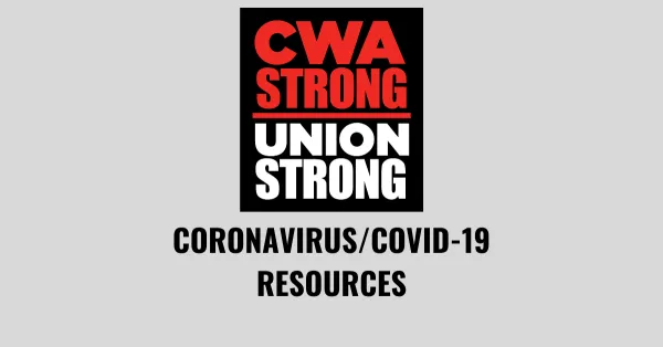 CWA Statement on the Home Garaging and Work From Home VZ/CWA Letters of ...